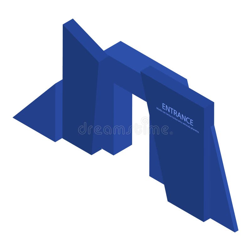 Arch icon digital purple stock vector. Illustration of architecture ...