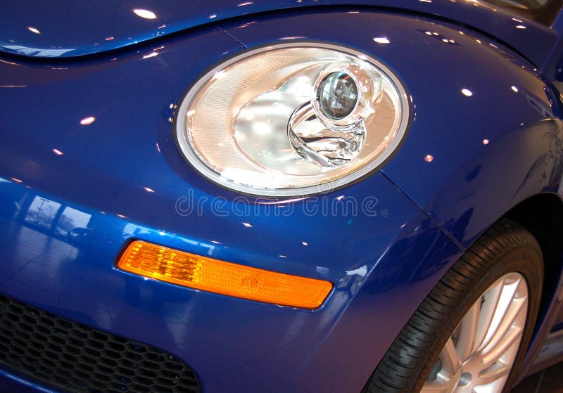 Front of Blue Exotic Custom Sports Car Stock Photo - Image of rolls ...