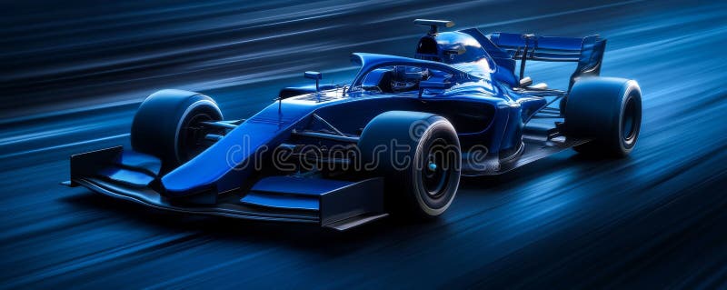 A Blue Sports Car on Blue Background. Generative AI. Stock Illustration ...