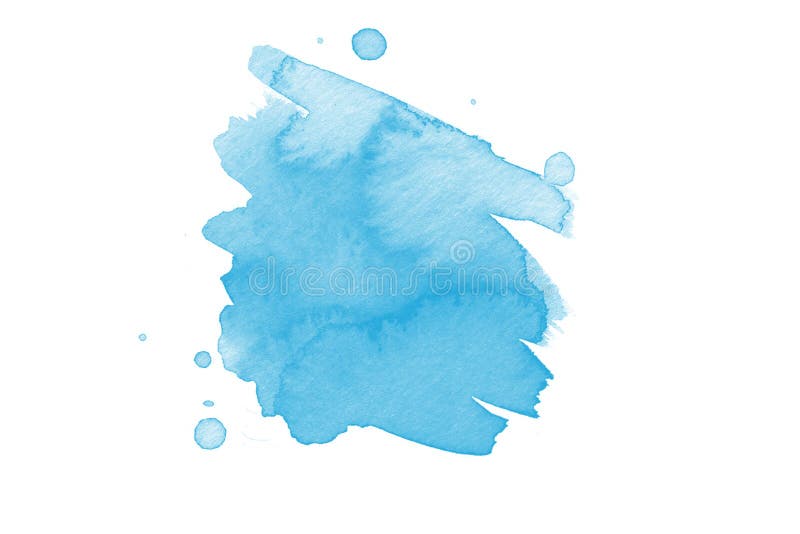 A Blue Spot of Paint with a Transparent Background Stock Image - Image ...