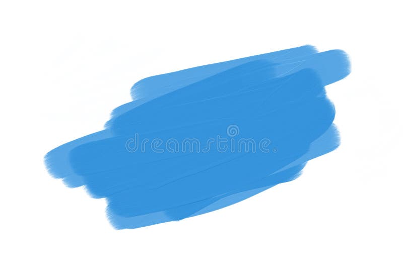 Blue Spot Painted with Acrylic Paint Stock Illustration - Illustration ...