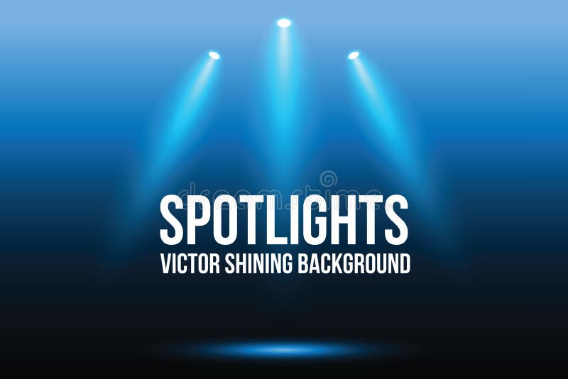 Blue Spotlight Background. Vector Illustration Stock Vector ...