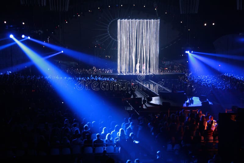 Big concert stock image. Image of band, live, blue, musician - 5462283