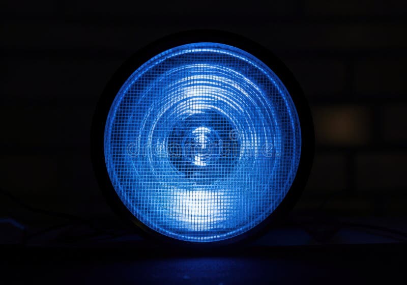 Blue Spotlight Illuminating a Dark Space, Creating a Dramatic ...