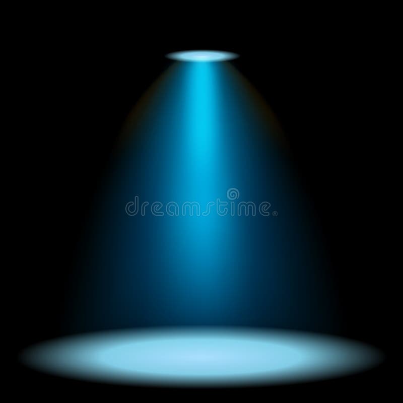 Blue spotlight shining stock vector. Illustration of advertising - 81505772