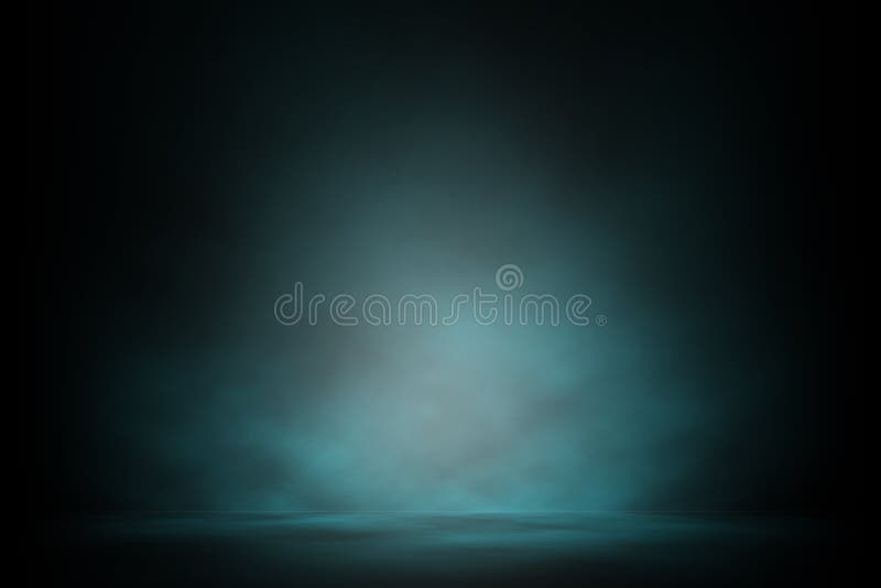 Blue Spotlight Smoke on Stage Night Entertainment. Stock Image - Image ...