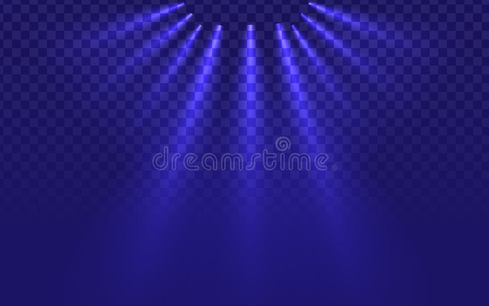 Bright Blue Spotlight Beams with Dynamic Illumination for Concert ...