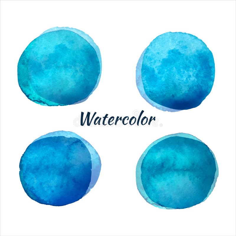 Blue spots stock vector. Illustration of decorative, creativity - 52380193