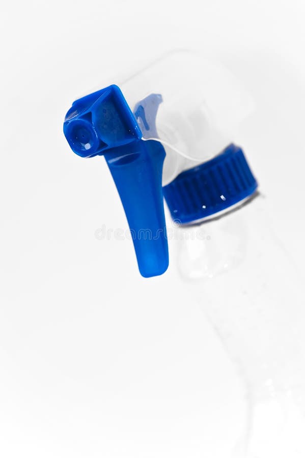 Blue spray bottle stock image. Image of nozzle, spray - 13829363