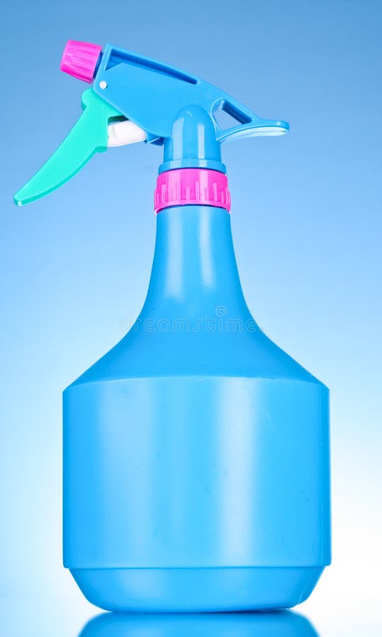Blue spray bottle stock photo. Image of object, sprayer - 18431100