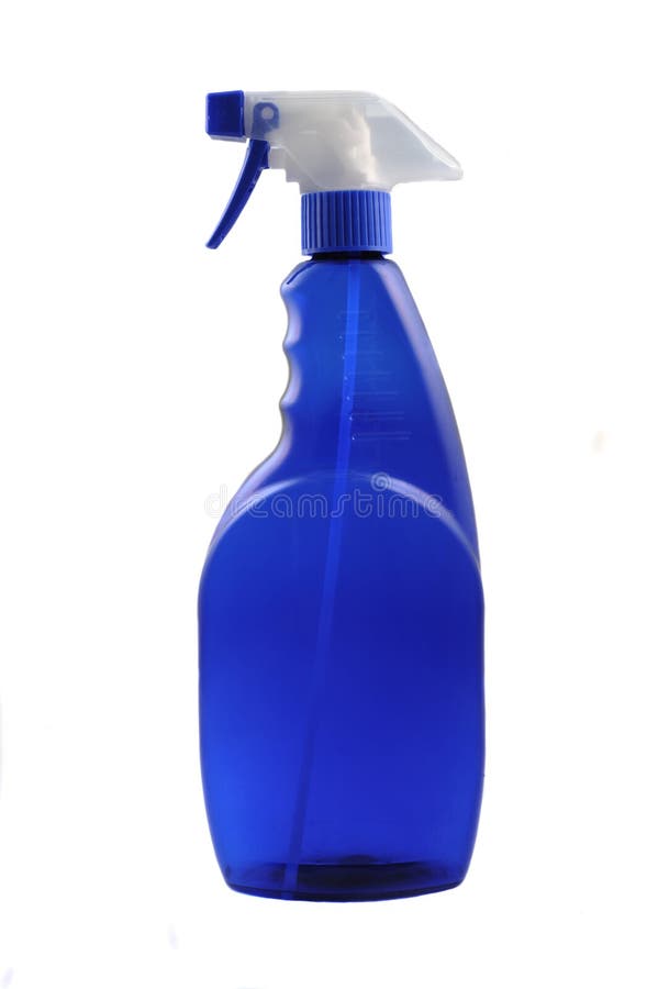 Blue spray bottle stock photo. Image of sprayer, cleaner - 13315264