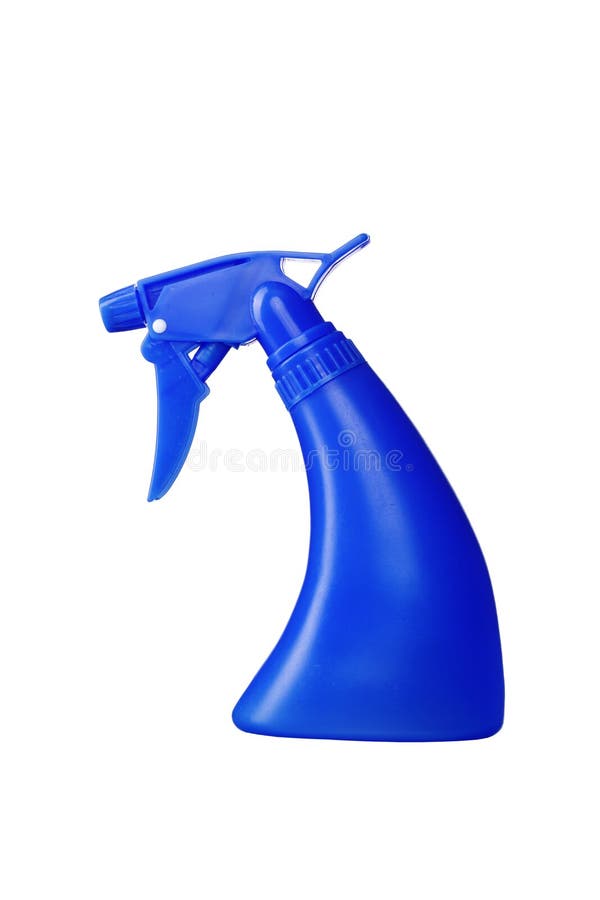 Blue Spray Bottle Isolated on White Stock Image - Image of bottle ...