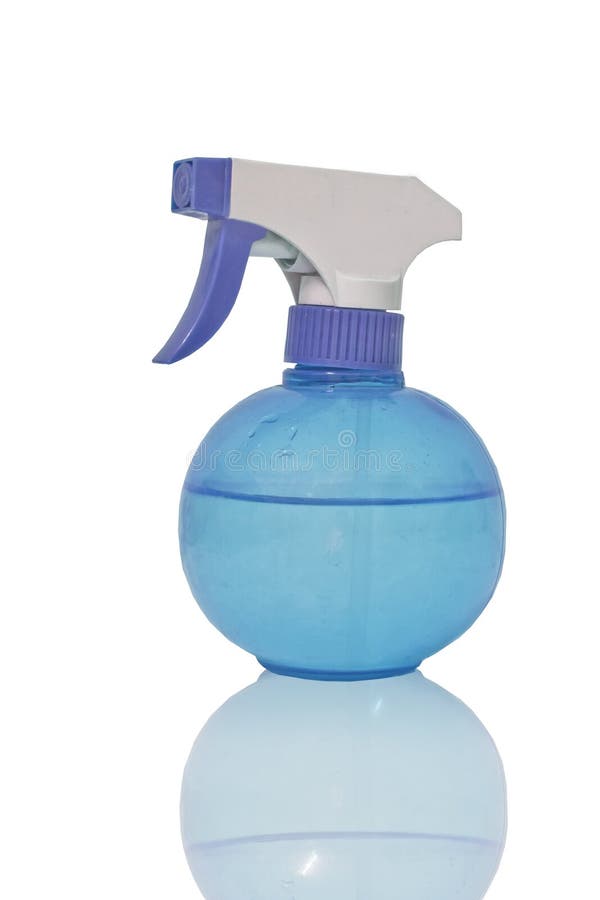 Blue spray bottles. stock photo. Image of drop, growth - 34695954