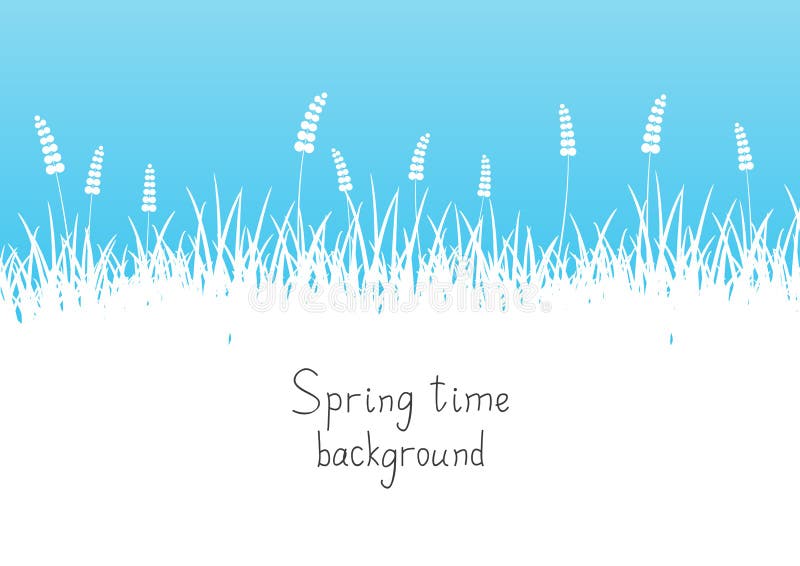 Blue spring background stock vector. Illustration of growth - 50415483