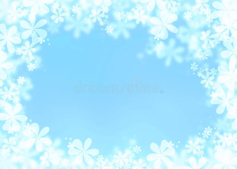 Blue Spring background stock illustration. Illustration of minimal ...