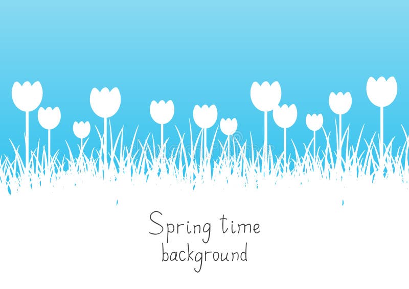 Blue spring background stock vector. Illustration of environment - 50415527