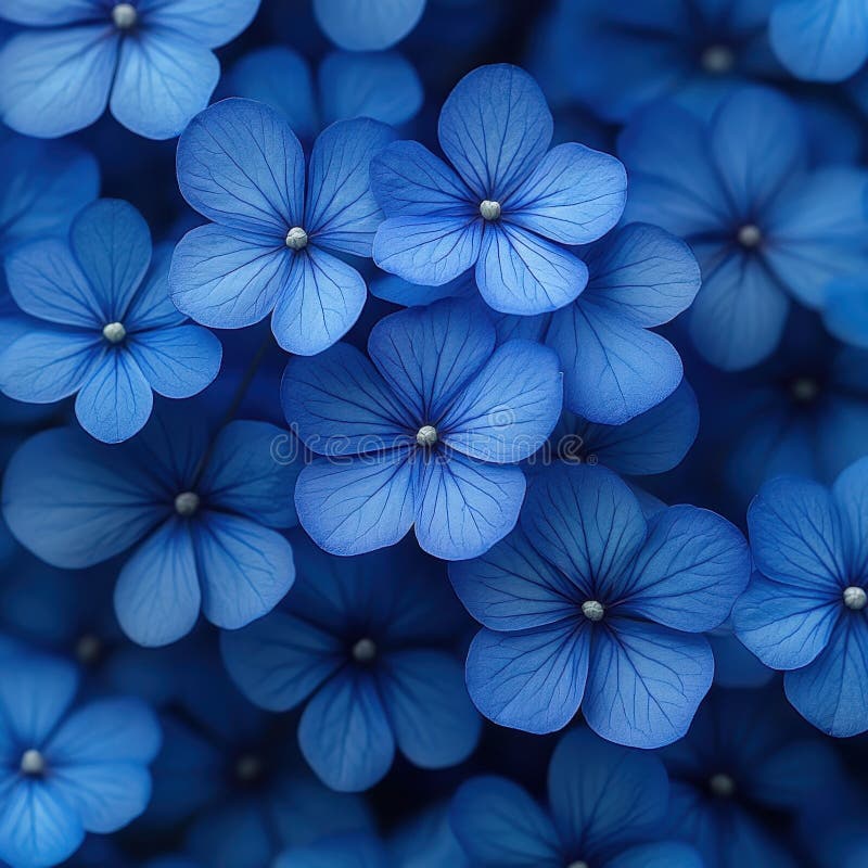 Blue Spring Lobelia Flowers Pattern, Lobelia Sapphire or Edging Lobelia ...