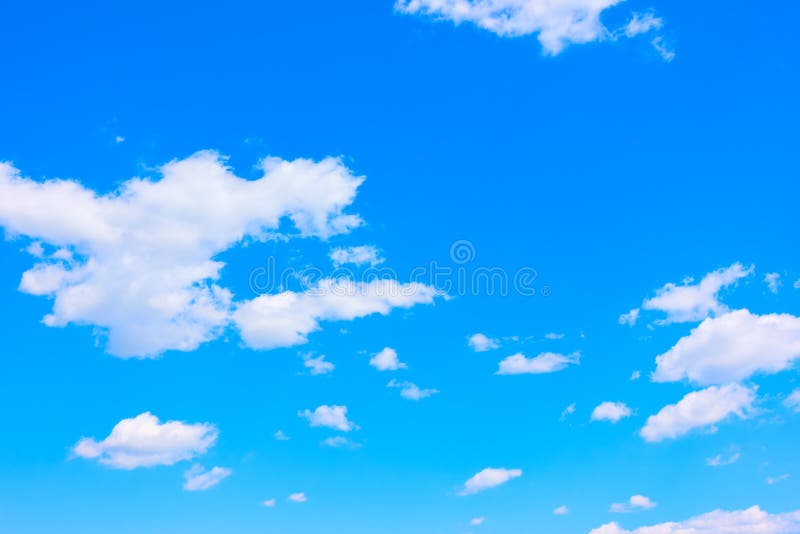 Blue Spring Sky with Clouds Stock Image - Image of cloudscape, copy ...