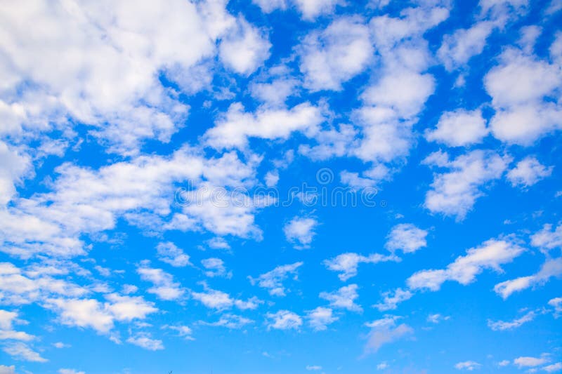 Blue Spring Sky with Clouds Stock Image - Image of cloudscape, copy ...