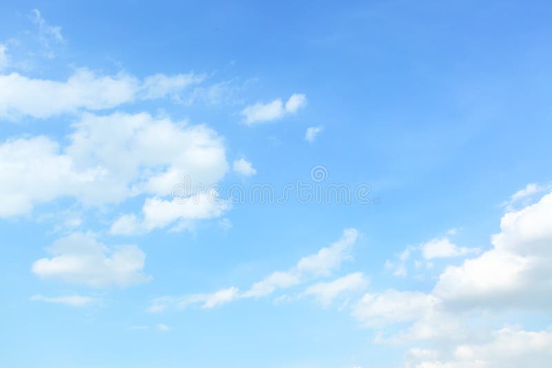 Blue Spring Sky with Clouds Stock Photo - Image of cloudscape ...
