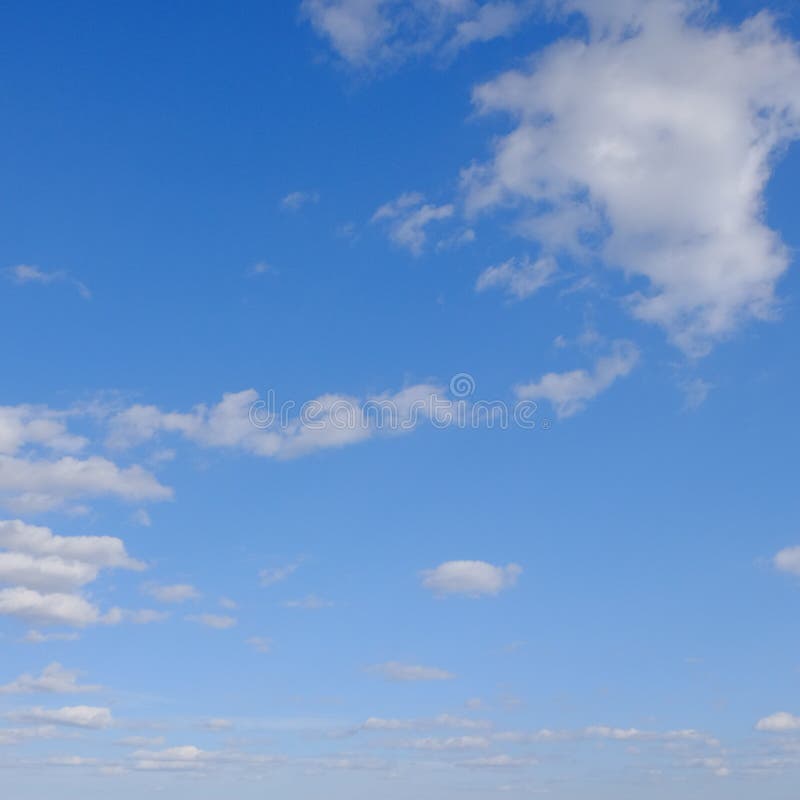Blue Spring Sky with White Clouds. Beautiful Background Stock Image ...