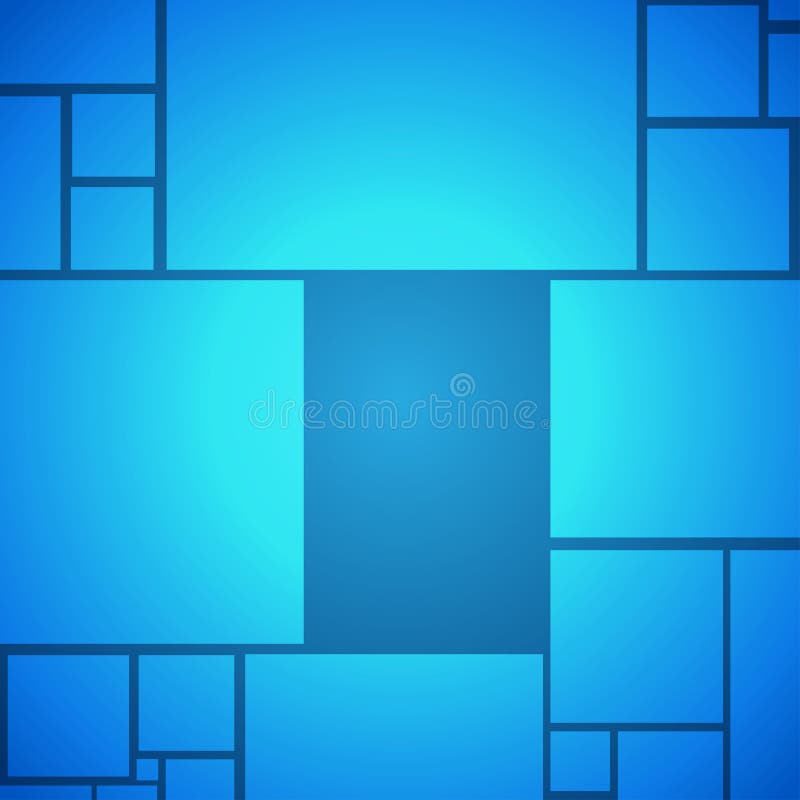 Blue Square Abstract Background Stock Vector - Illustration of trendy ...