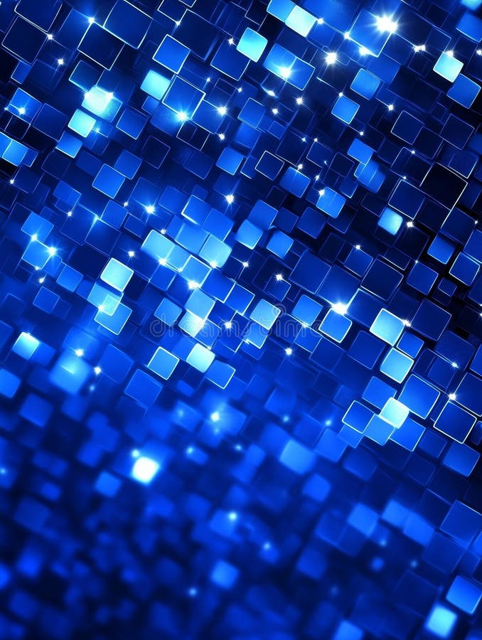 Blue Square Abstract Background Sparkling Blue Squares Create a Dynamic ...