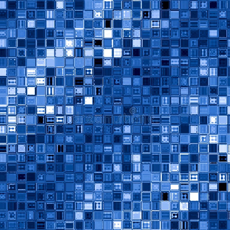 Blue Square Blocks Background. Stock Illustration - Illustration of ...