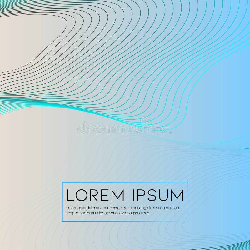 Blue Square Cover Template Background Contour Abstract Stock ...