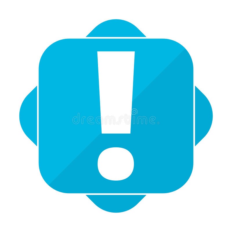 Blue Exclamation Point Icon