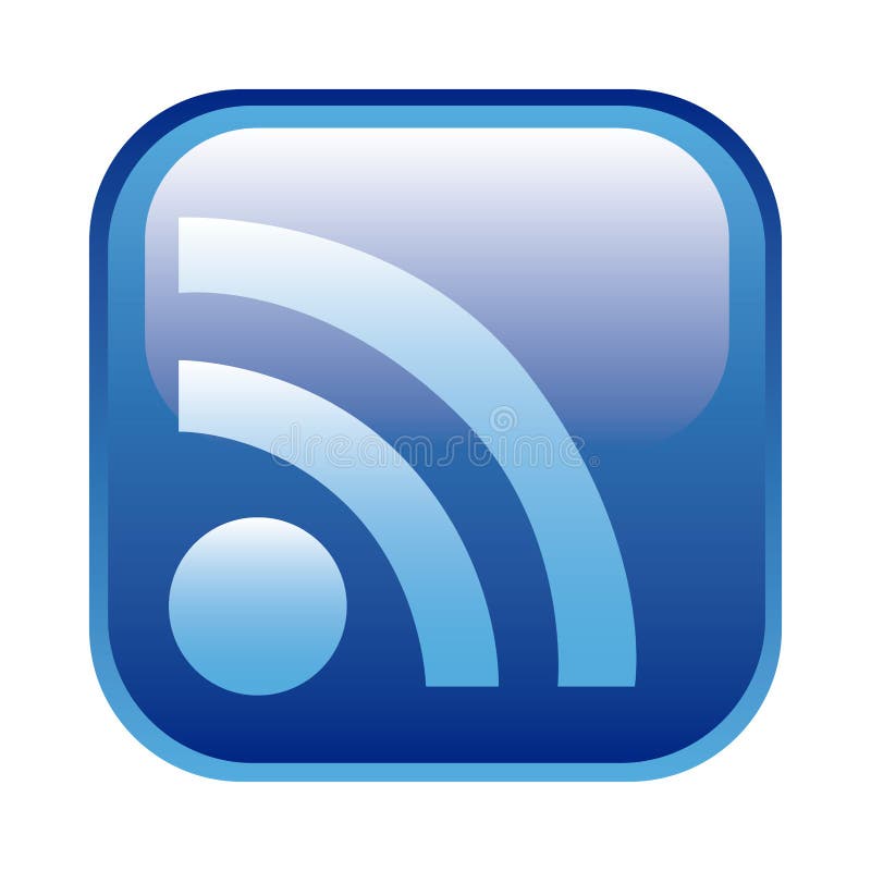 Blue Square Frame with Wifi Icon Stock Illustration - Illustration of ...