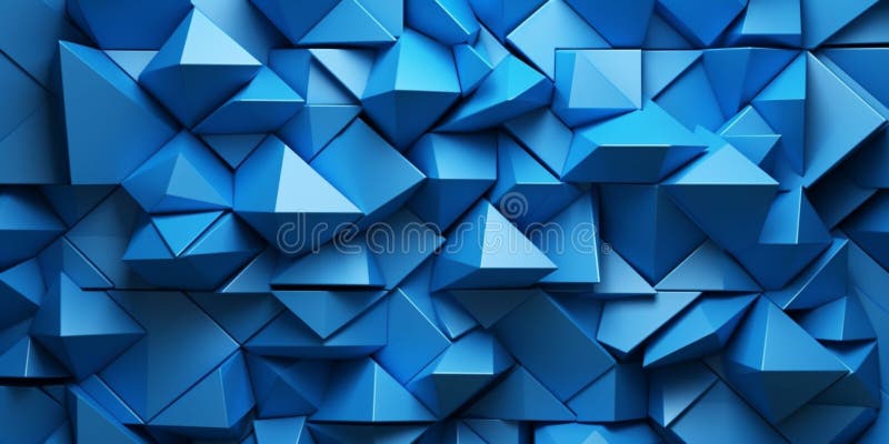 Blue Square Geometric Shape Abstract Background Stock Illustration ...
