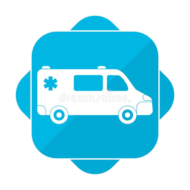 Ambulance Car Icon. Ambulance Car Sign Stock Vector - Illustration of ...