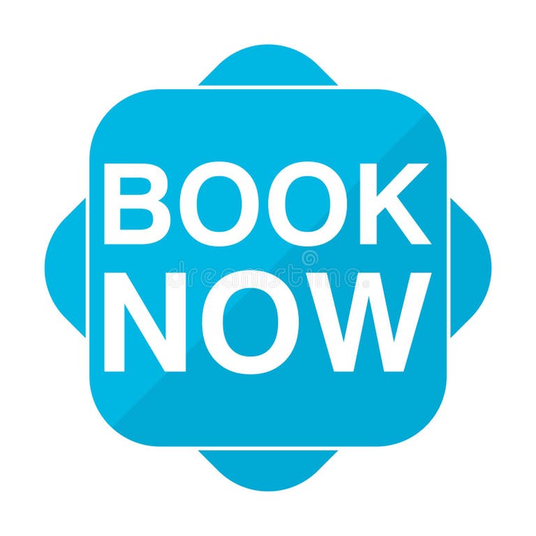 Blue square icon book now stock vector. Illustration of book - 94705366