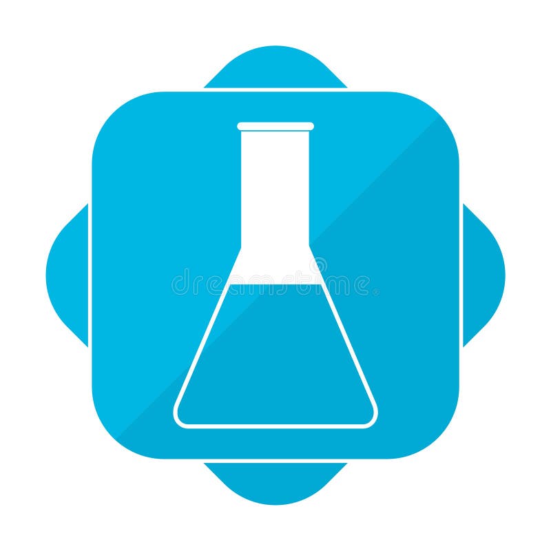 Blue square icon glassware stock vector. Illustration of banner - 94477935