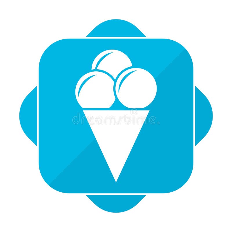Blue icecream vector stock vector. Illustration of face - 214577543