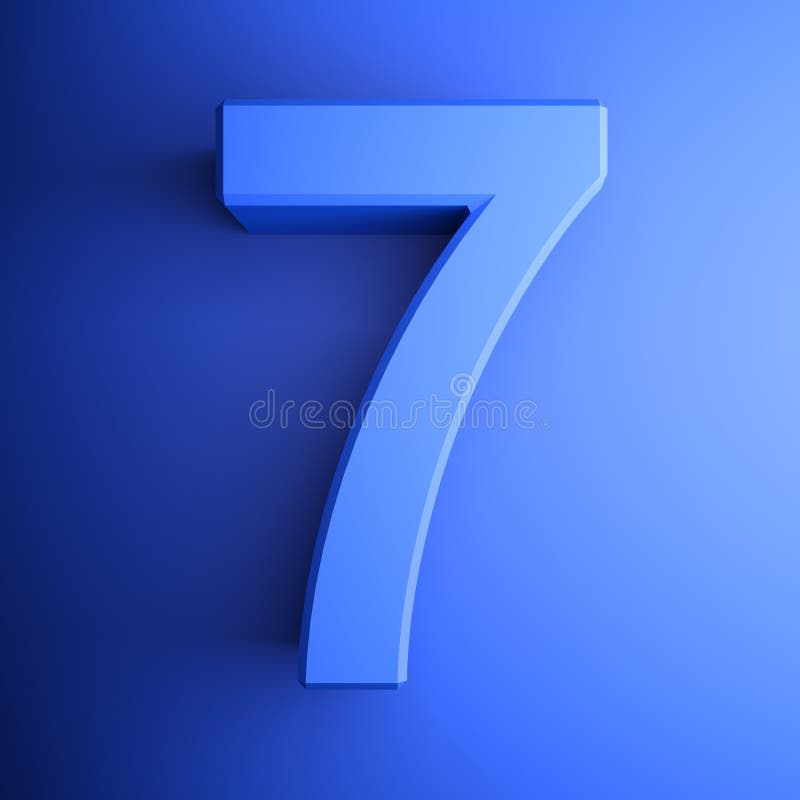 Lucky Number Seven 3d Stock Illustrations – 123 Lucky Number Seven 3d ...