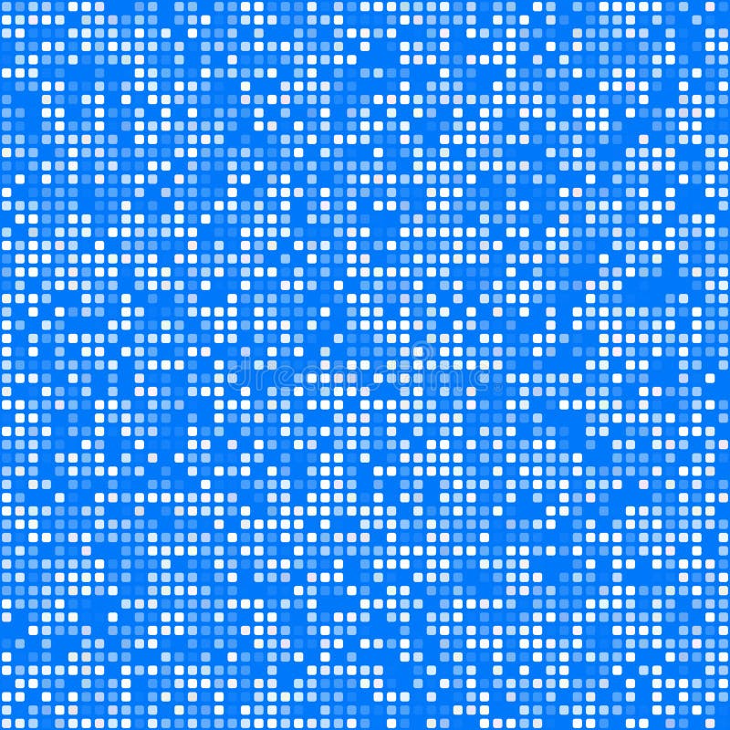 Blue Pixel Mosaic Page Border Frame Set Stock Vector - Illustration of ...