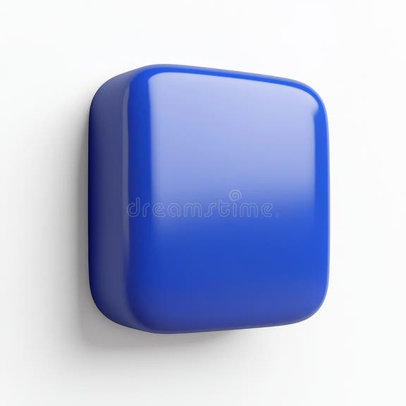 A Blue Square with Rounded Corners, Serving As a Blank Mobile App Icon ...