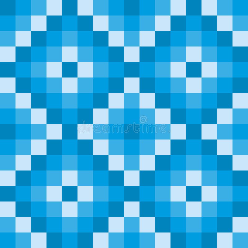 Blue Square Mosaic Pattern with Ethnic Design Stock Vector ...