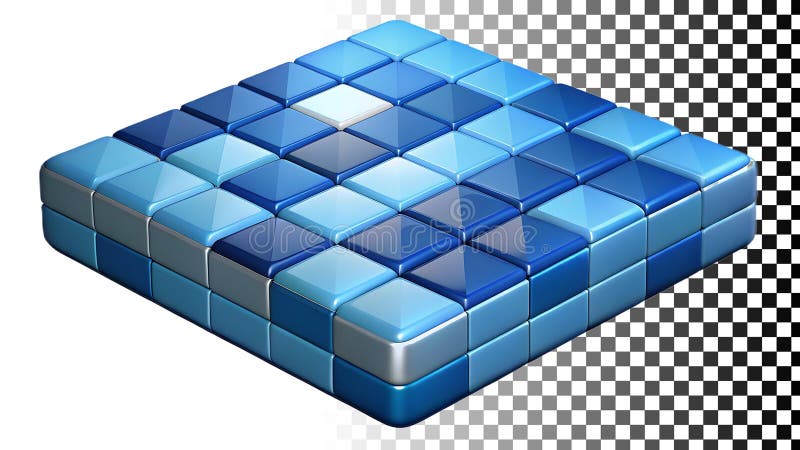 Blue Square Tiles, Geometric Pattern, Modern Surface Texture Png ...