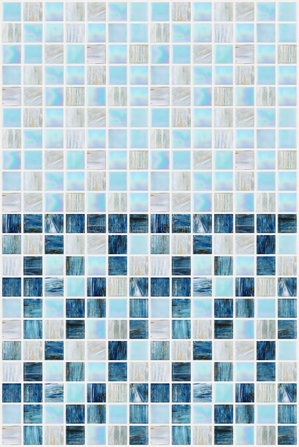 Blue Square Tiles with Various Effects Marble Stock Photo - Image of ...
