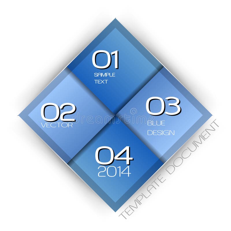 Blue Squares stock vector. Illustration of infographic - 37151688