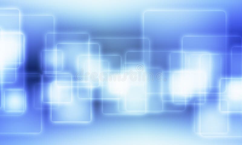 Blue Squares with Outer Glowing Stock Illustration - Illustration of ...