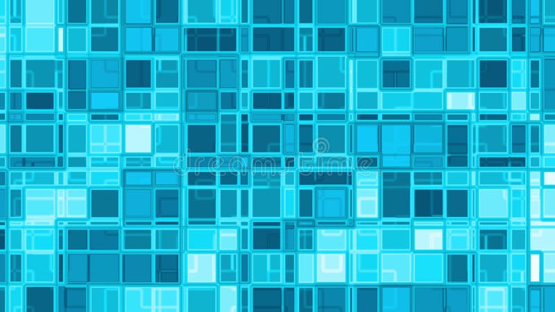 Blue Squares and Rectangles. Overlapping. Glowing Outlines. Stock Video ...