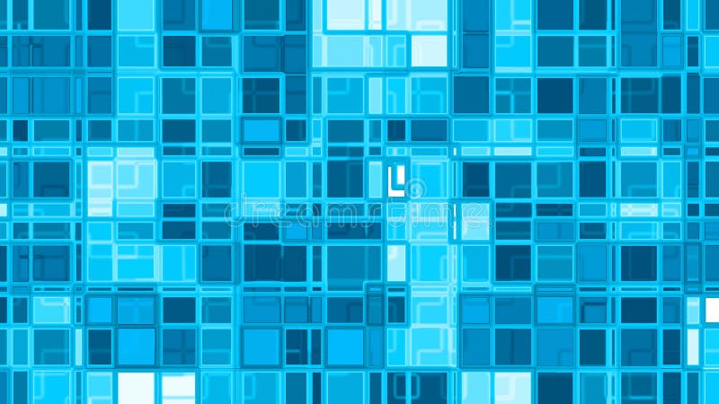 Blue Squares and Rectangles Overlapping Glowing Outlines Stock Image ...