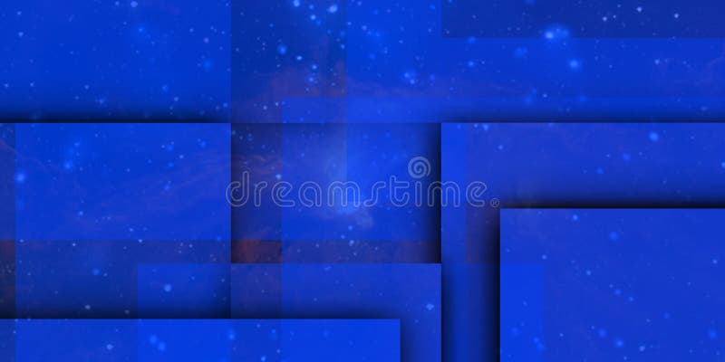 Blue squares in space stock illustration. Illustration of fragmented ...