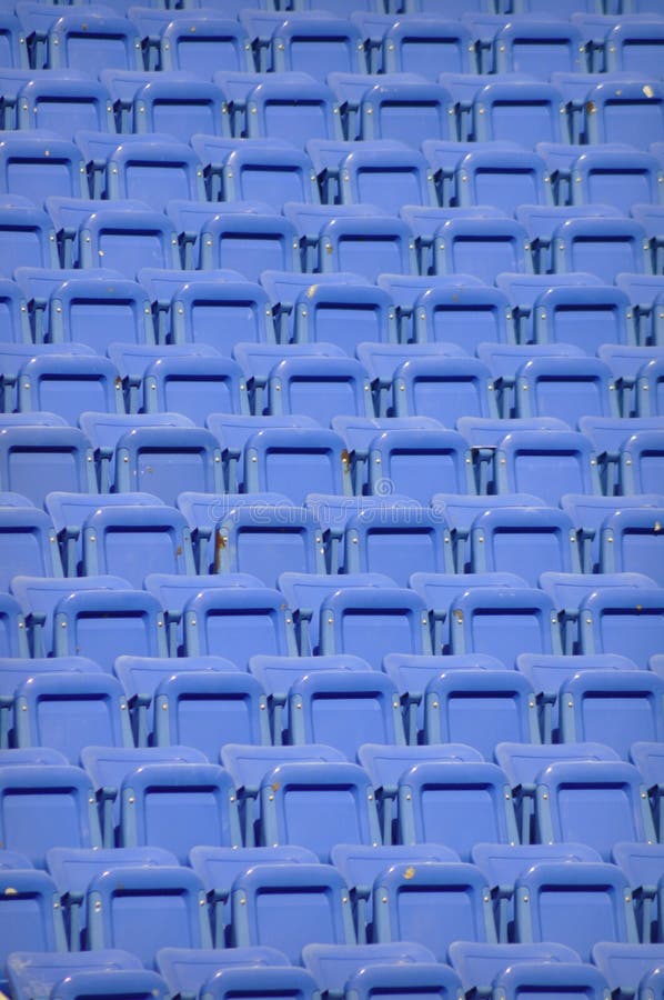 Blue stadium seats stock image. Image of arena, public - 35667745
