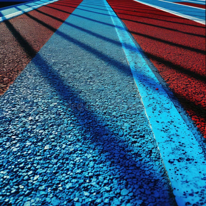 Blue Stadium Coverage Texture, Treadmill Textured Background, Jogging ...