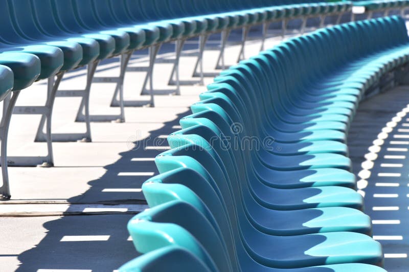 Blue stadium seats stock image. Image of arena, public - 35667745